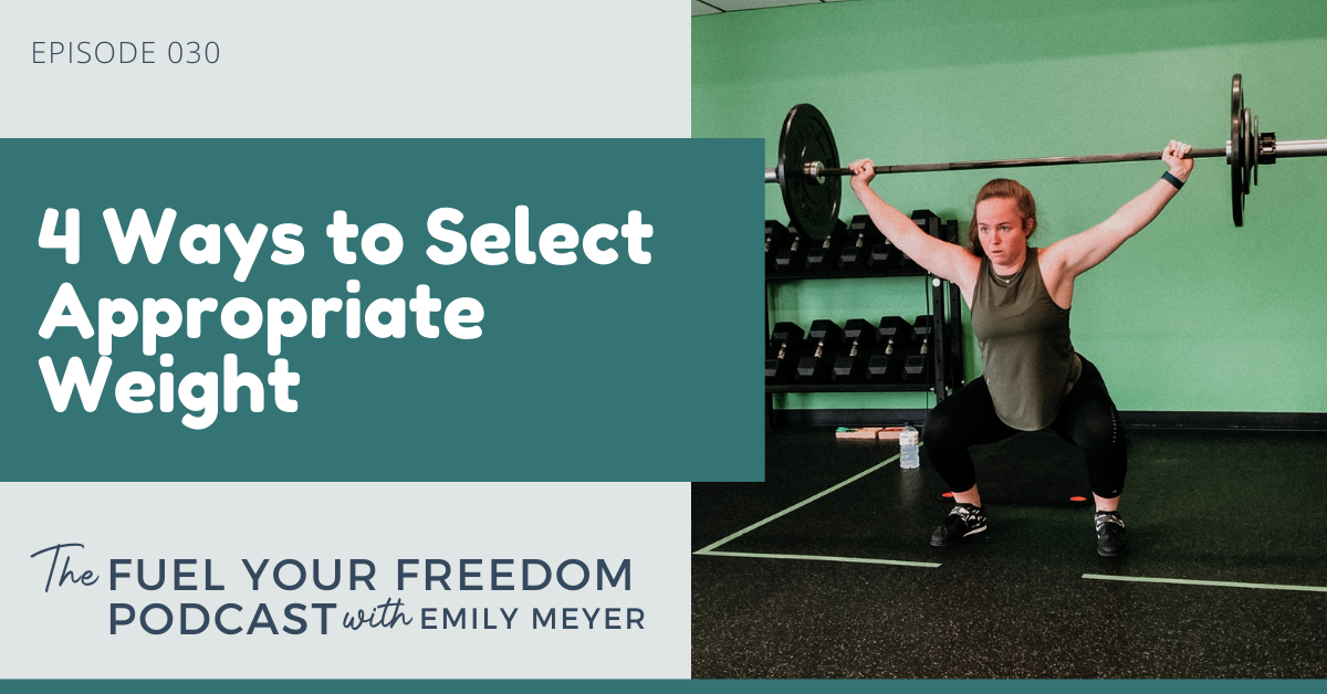 4 Ways to Select Appropriate Weight